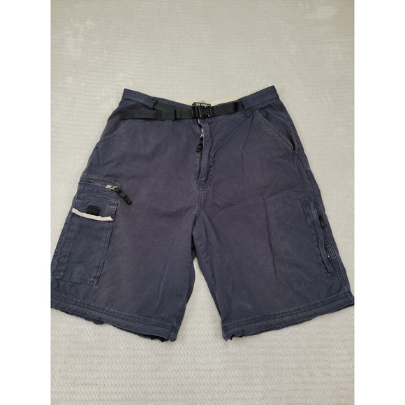 Plugg | Shorts | Plugg Cargo Shorts Mens Large Blue Buckle Belt Outdoor ...